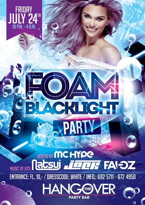 Blacklight Foam Party - Curaçao Party Guide Blacklight Foam Party - Curaçao Party Guide
