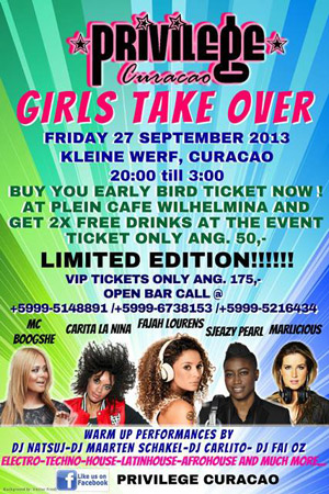Girls Take Over - Curaçao Party Guide