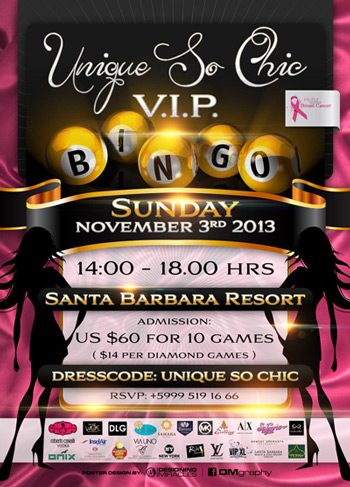 Unique so Chic VIP Bingo - Curaçao Party Guide