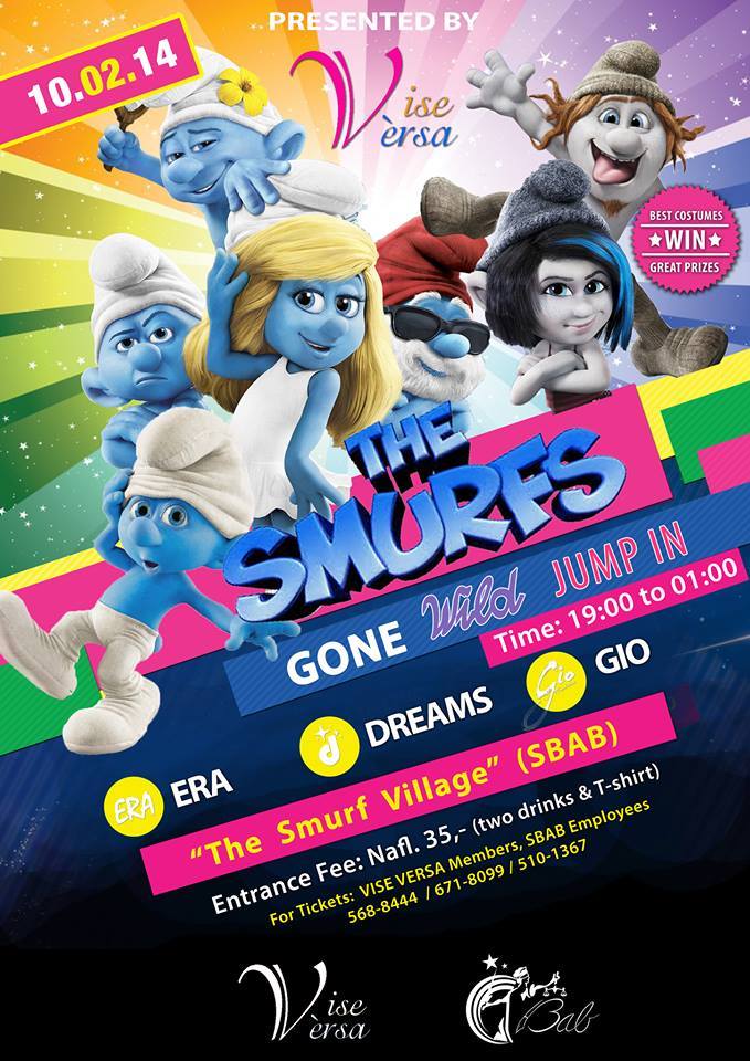 Jump In: The Smurfs Gone Wild - Curaçao Party Guide