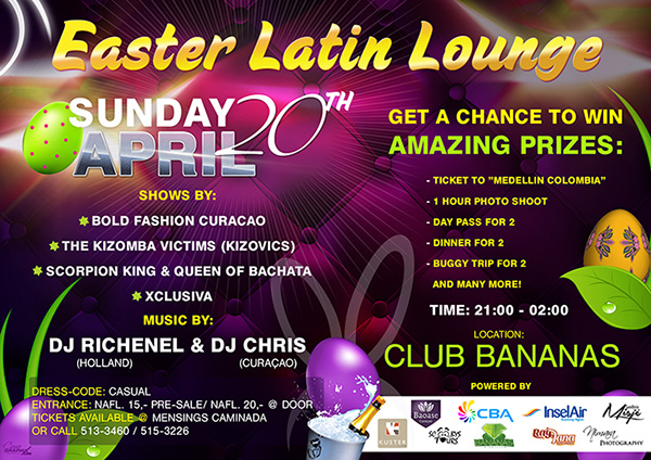 Easter Latin Lounge - Curaçao Party Guide