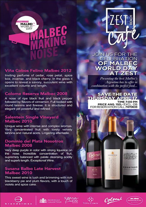 World Malbec Day 2014 - Curaçao Party Guide