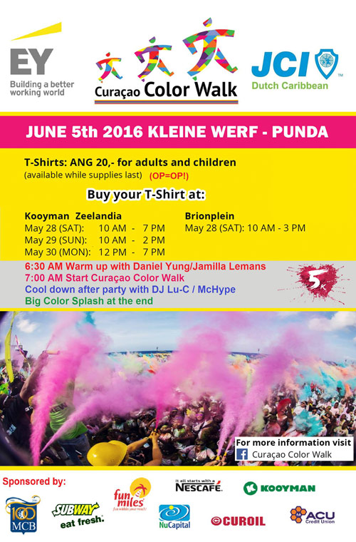 Curaçao Color Walk 2016 - Curaçao Party Guide